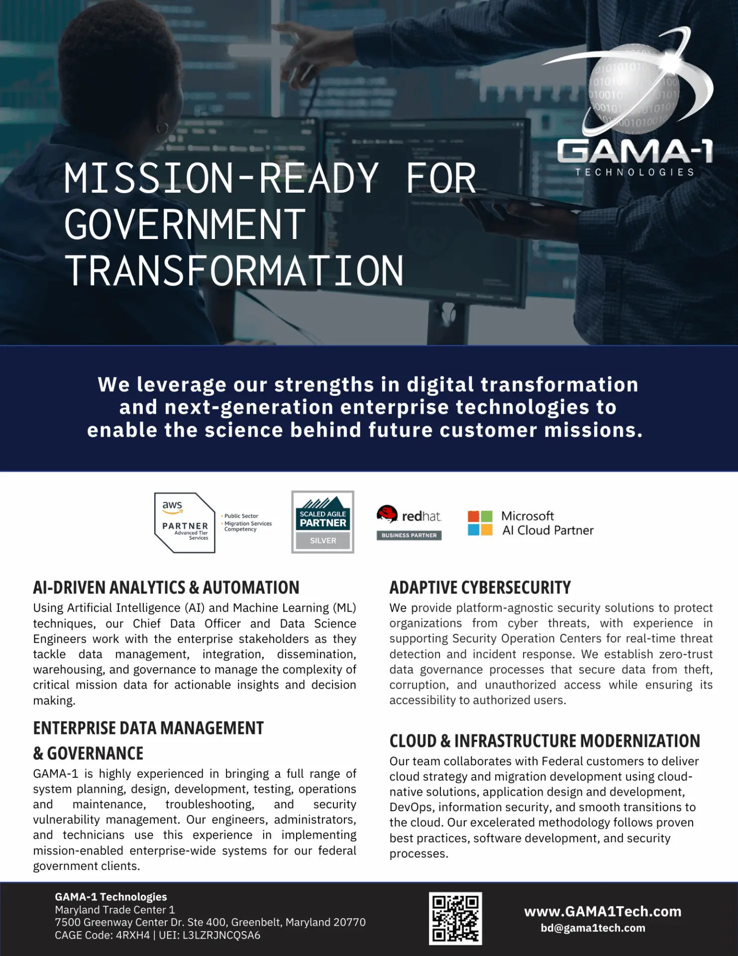 Capabilities - GAMA-1 Technologies